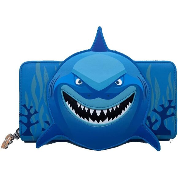 Accessories | Finding Nemo Bruce Shark Cosplay Wallet Blue Faux Leather ...